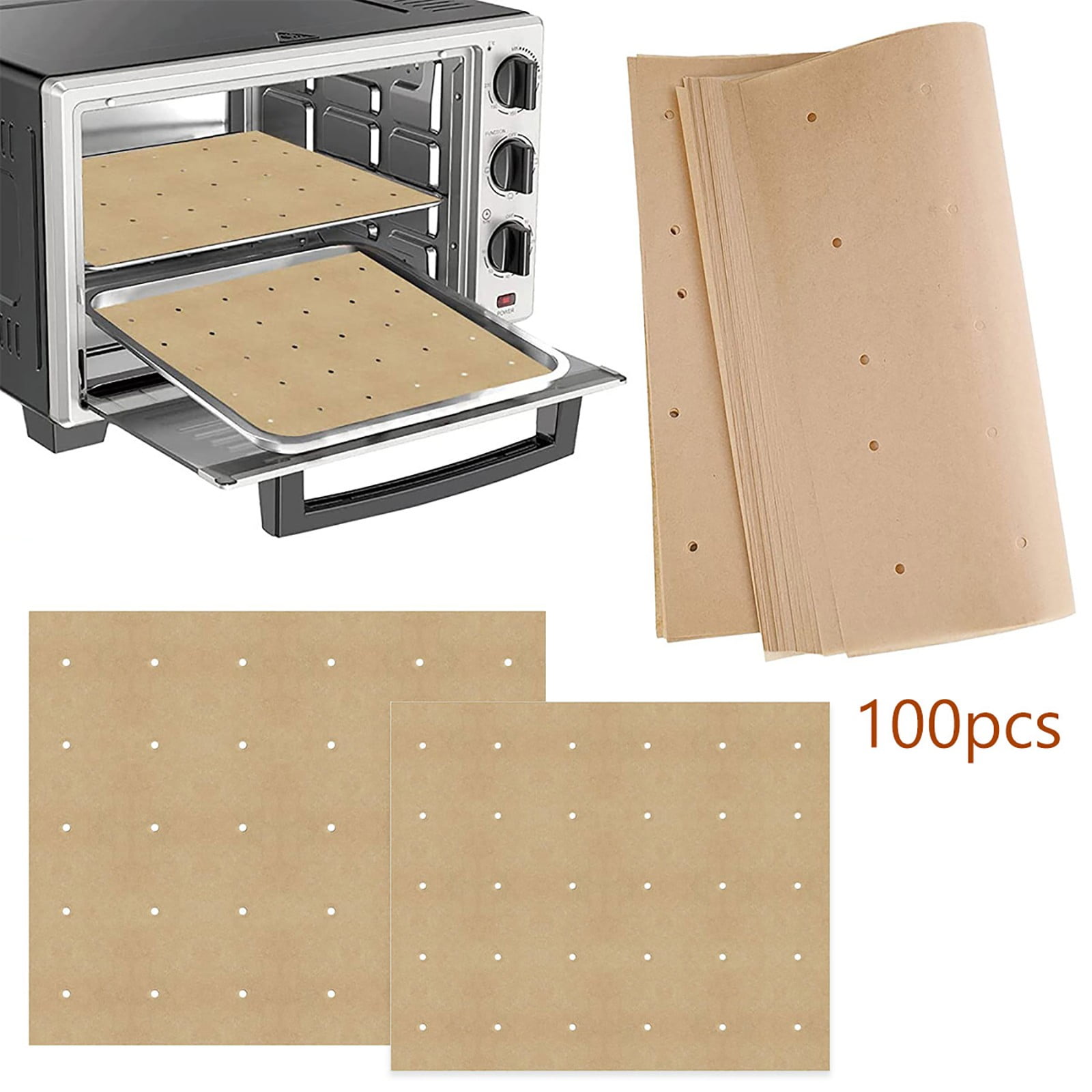 mveomtd Fryer Paper Liner Unbleached Fryer Parchment Paper Pads High ...