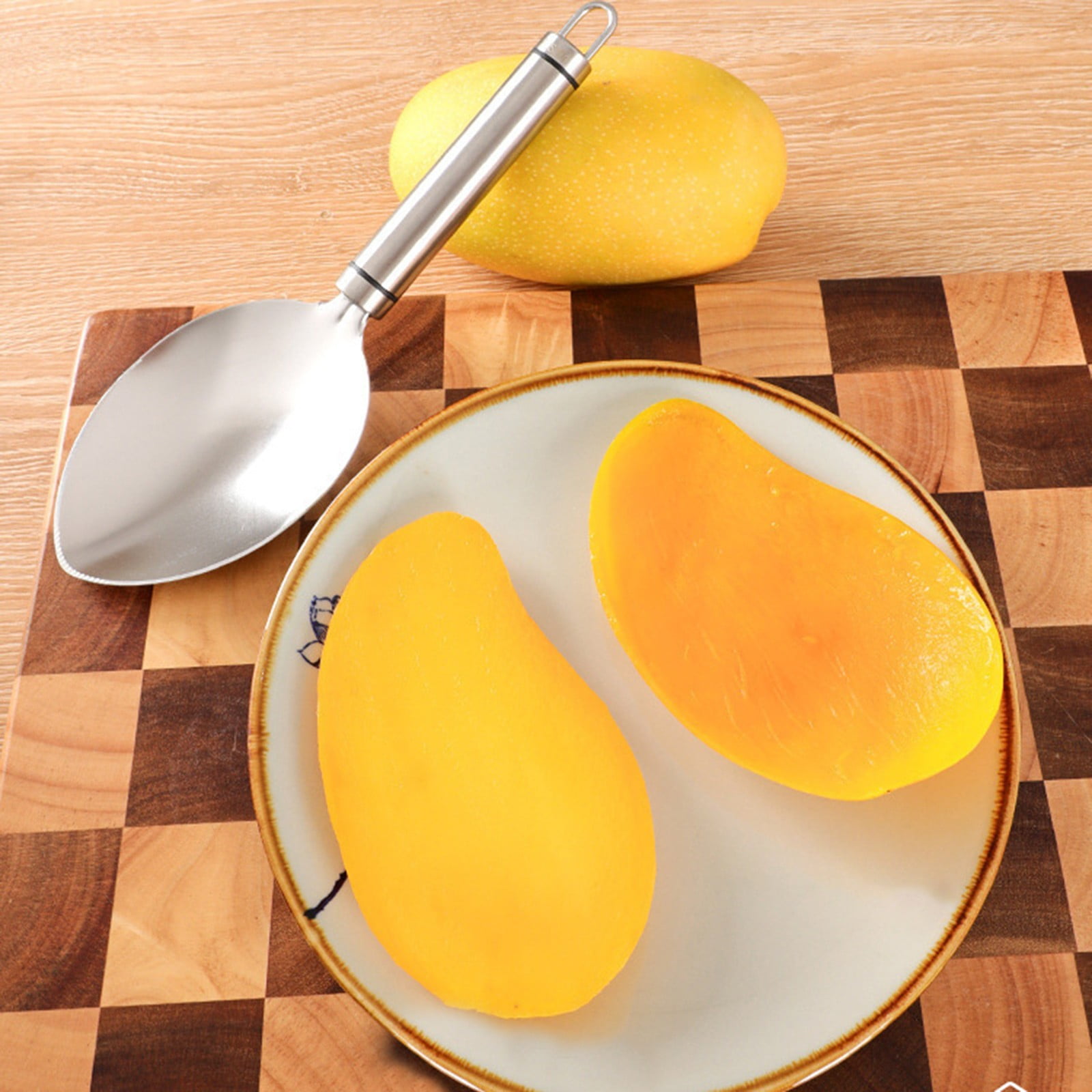 mveomtd Slicer Stainless Cutter Tool Fruit Salad Fork Carving Tool ...