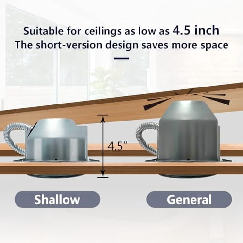 mw 12 Pack 4 inch Recessed Lighting Housing Can Light New Construction ...