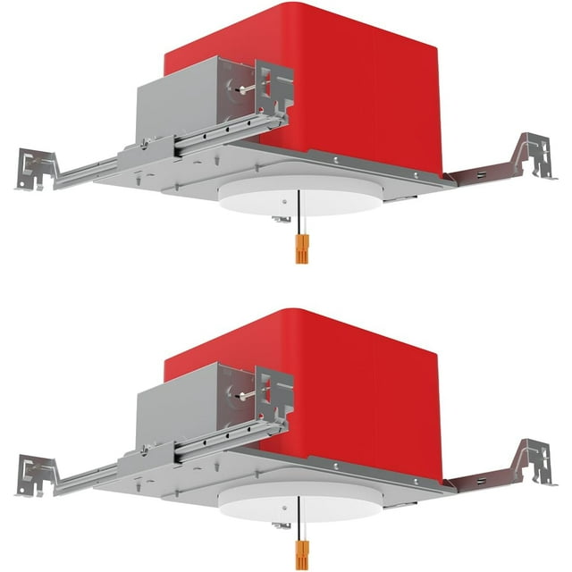 mw 2 Pack 6 Inch New Construction Recessed Housing Can Light New ...