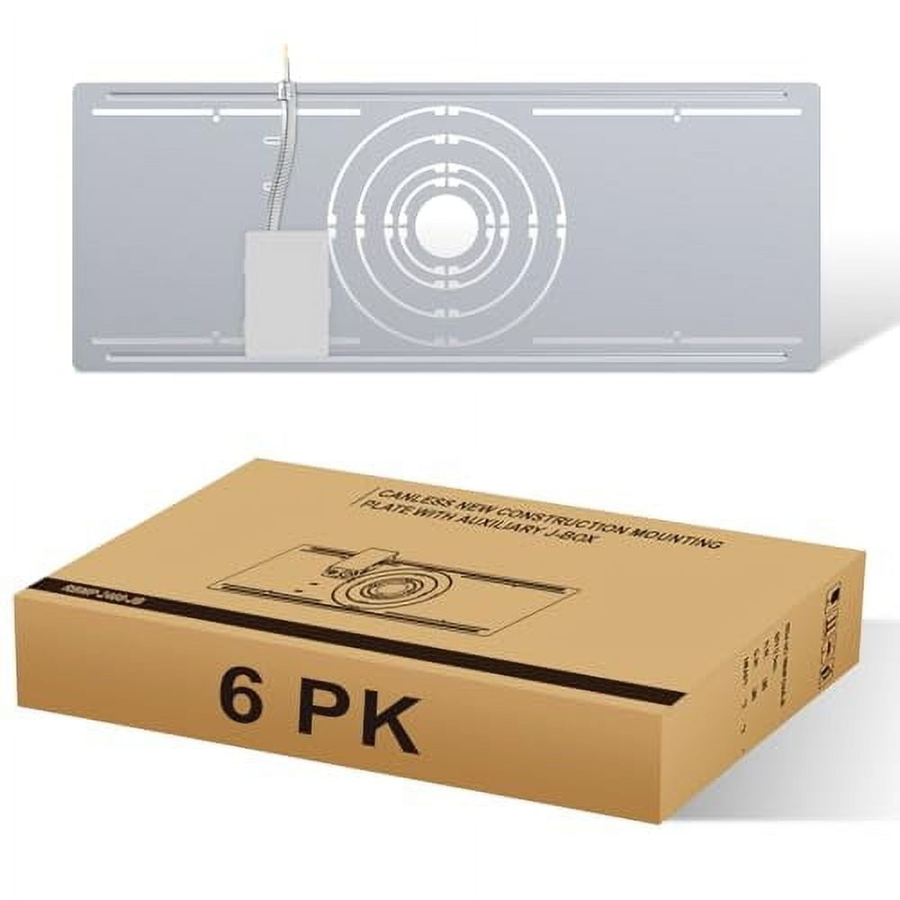 mw 6 Pack New Construction Mounting Plate with Symmetric Round Hole - 2 ...