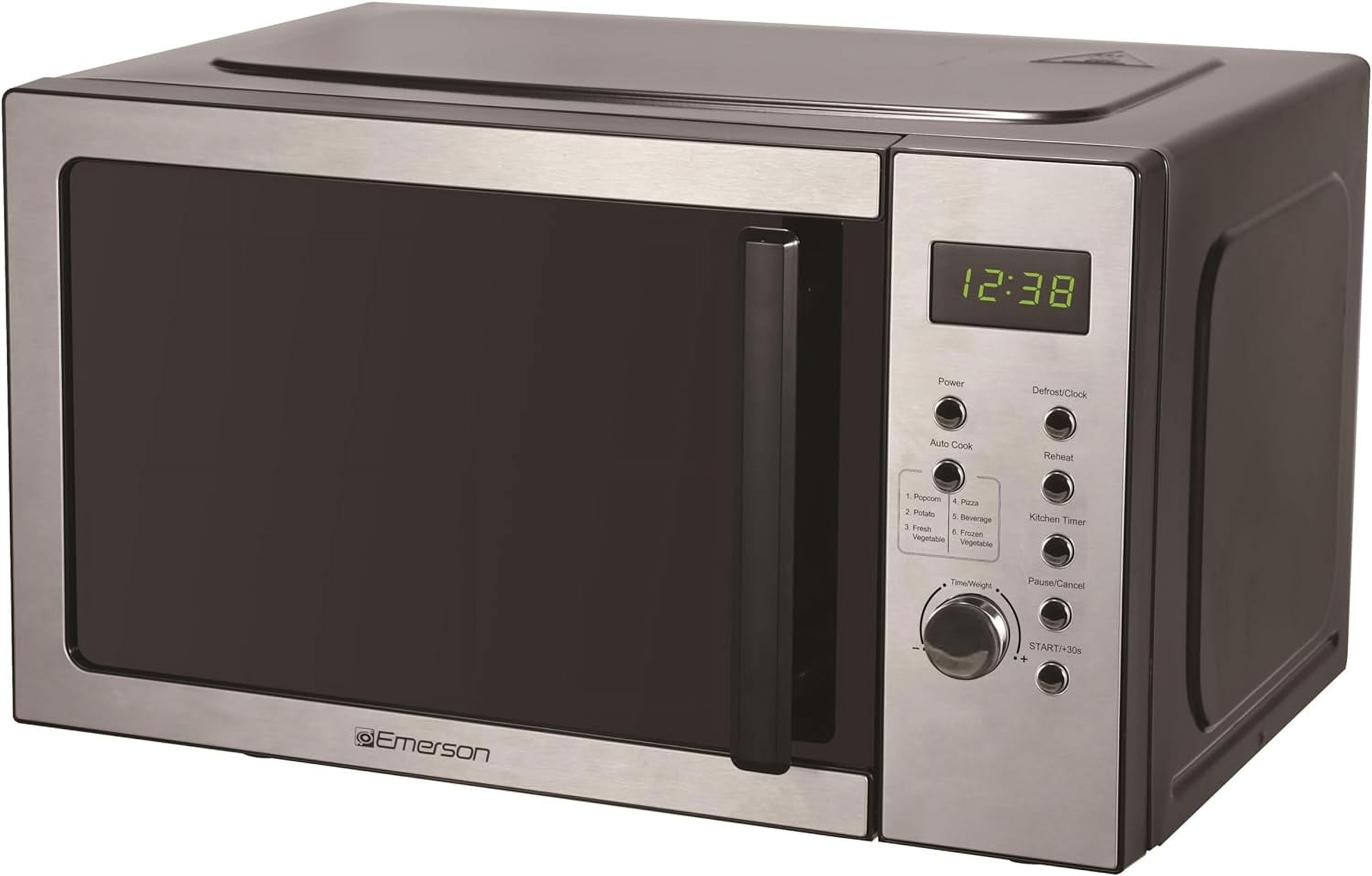 **mw9005ss compact countertop microwave oven with button control, led ...