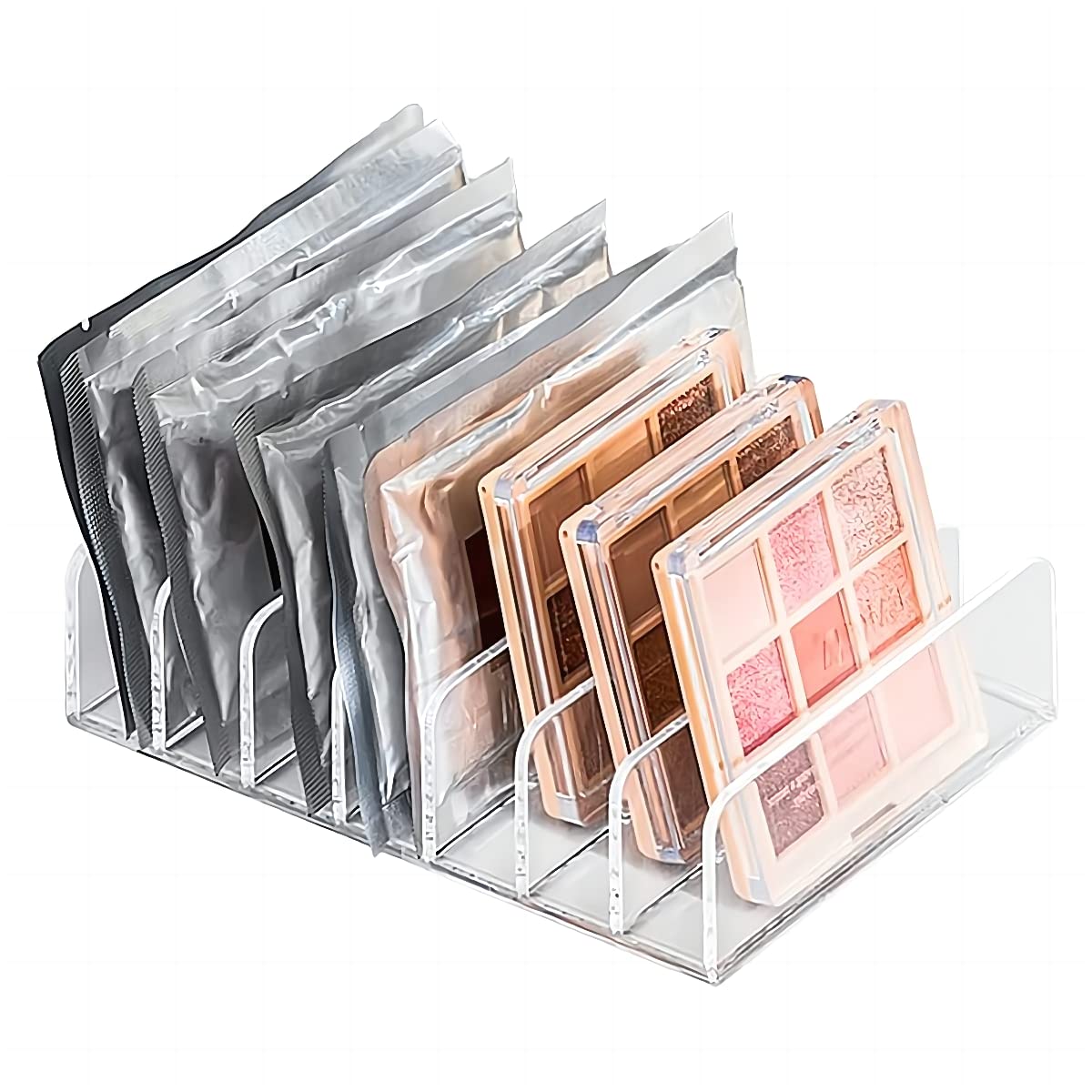 mwellewm Eyeshadow Palette Makeup Organizer HYZ01 for Vanity 7 Section ...