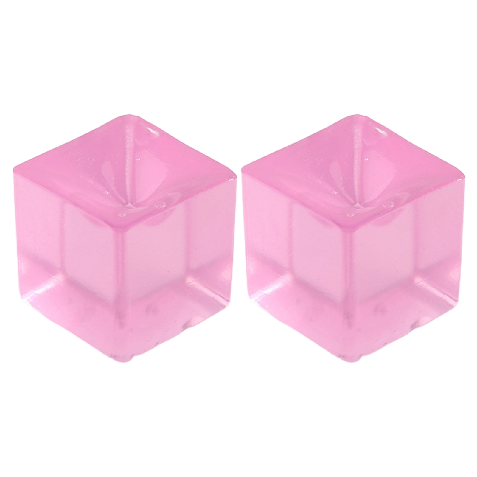 mwptoo 2Pcs Ice Cube Squeeze Toys Transparent Square Cube Pinch Toy ...