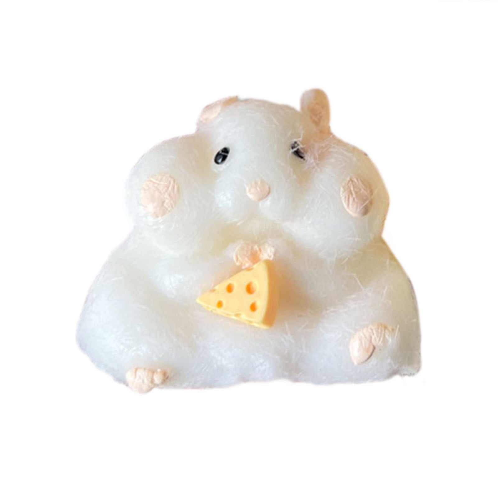 mwptoo Cheese Hamster Pinch Toy Slow Rebound TPR Stress Relief Fidget ...