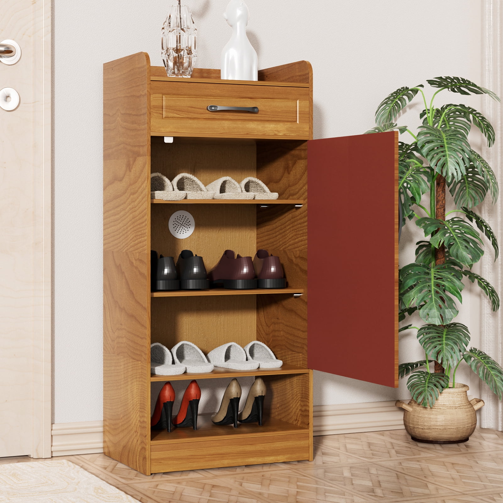 mwptoo Shoe Storage Cabinet with Drawer, Entrance Sundries Storage ...