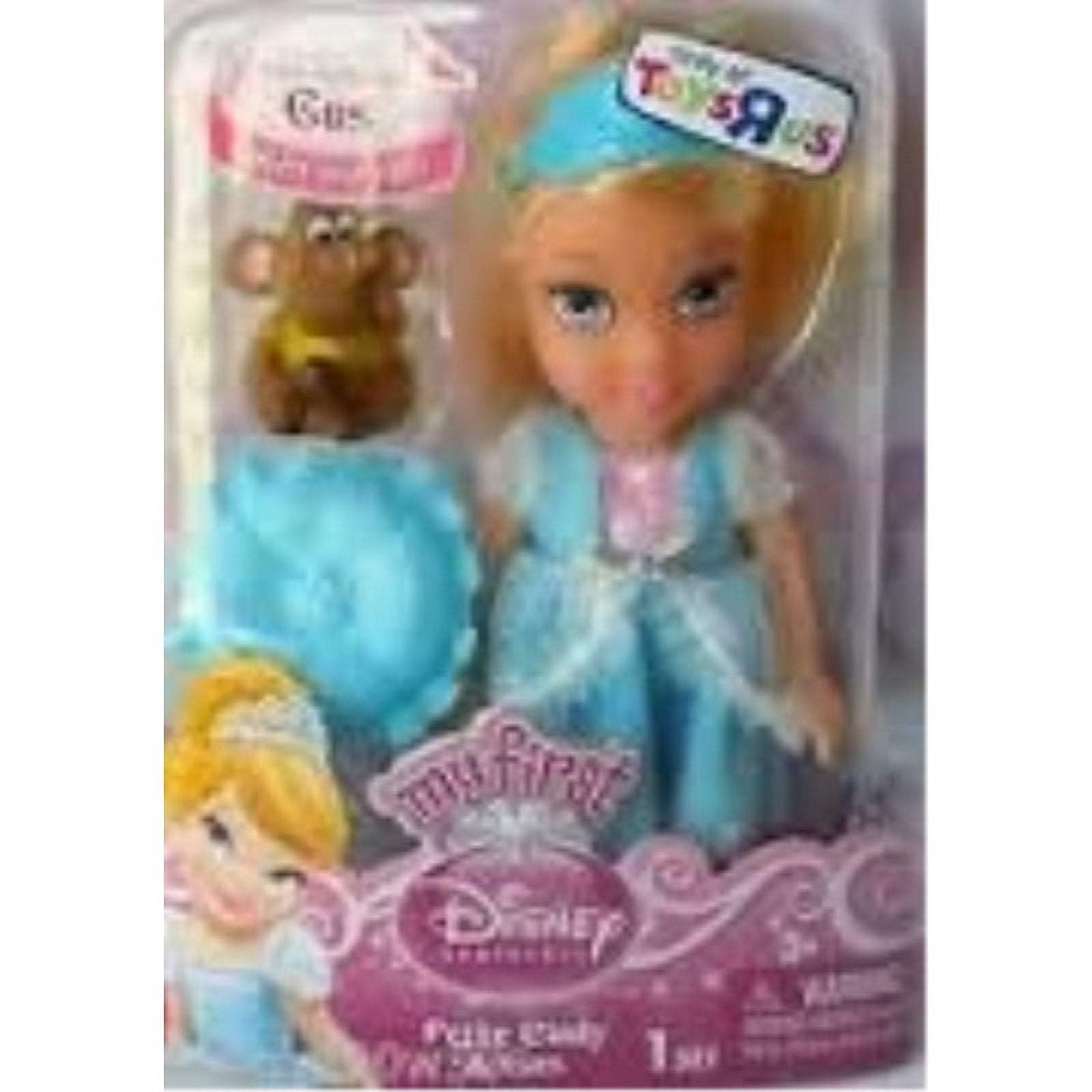 My First Disney Princess Petite Cinderella Toddler Doll and Gus Figure 6 Inches - Walmart.com