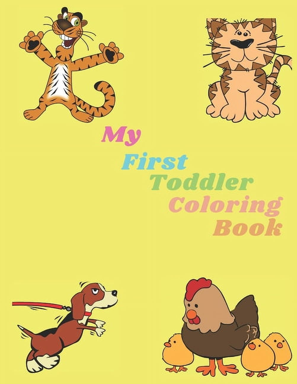 my first toddler coloring book: kids coloring activity books, kids ...