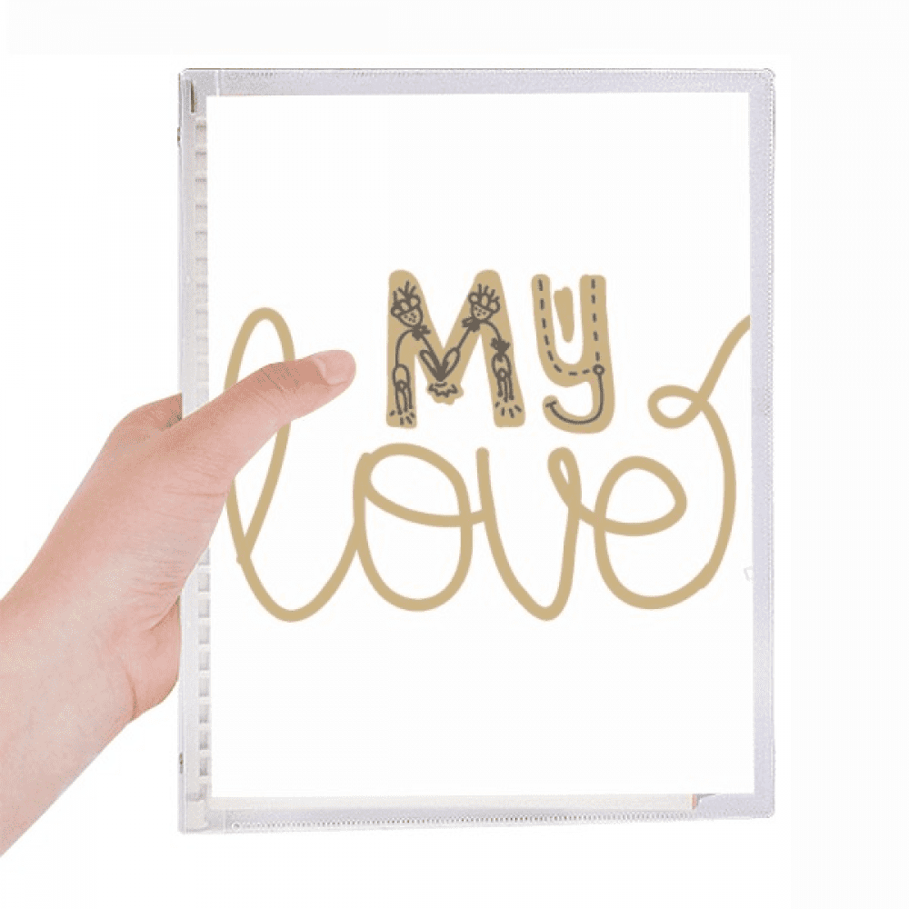 my love quote handwrite notebook loose diary refillable journal statiry ...