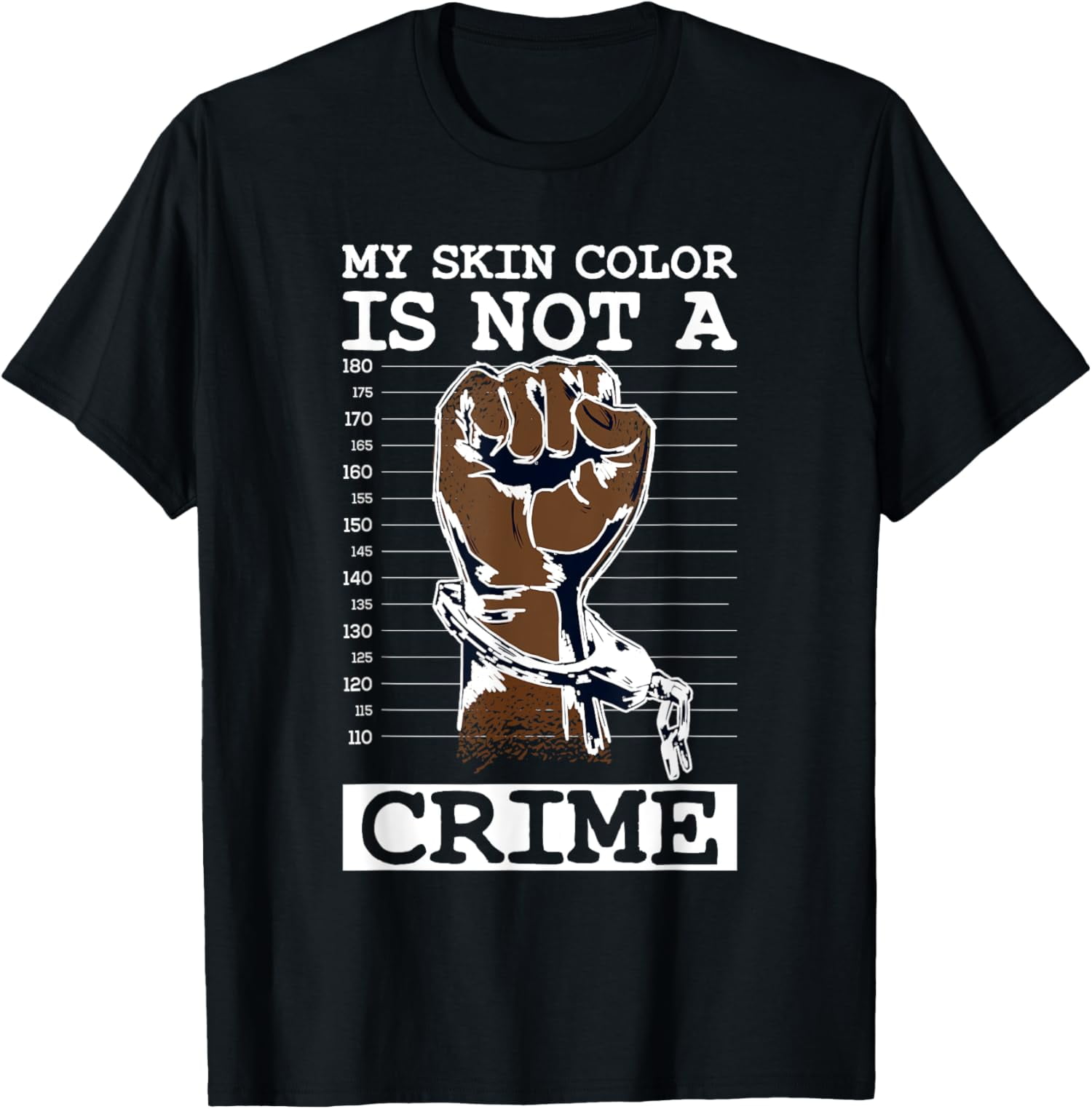 my skin color is not a crime black history month blm T-Shirt - Walmart.com