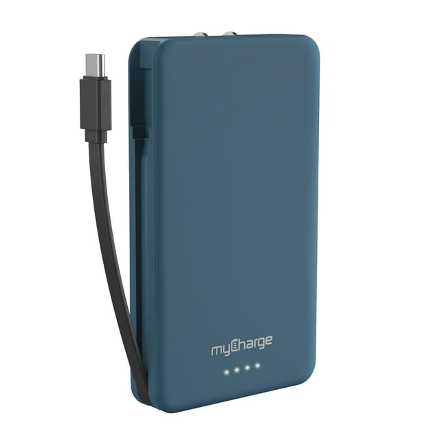 myCharge Power + Plug Portable Charger USB C Dual Power Bank with 10 ...