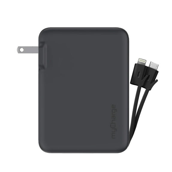 myCharge 15,000mAh Portable Charger, Integrated Lightning and USB-C ...