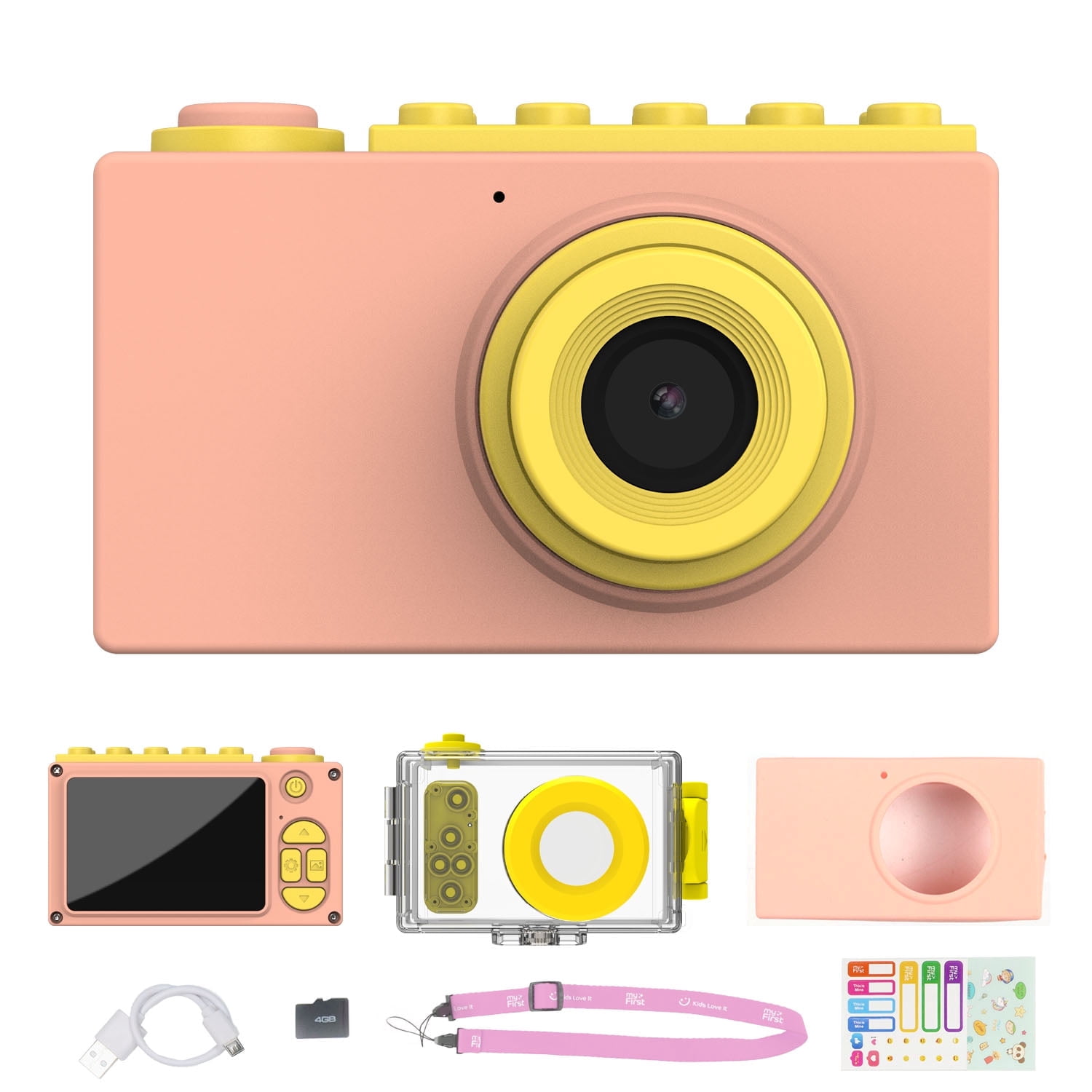 myFirst Kids Action Camera, IPX8 Waterproof, 1080p Video, 8MP Photos ...