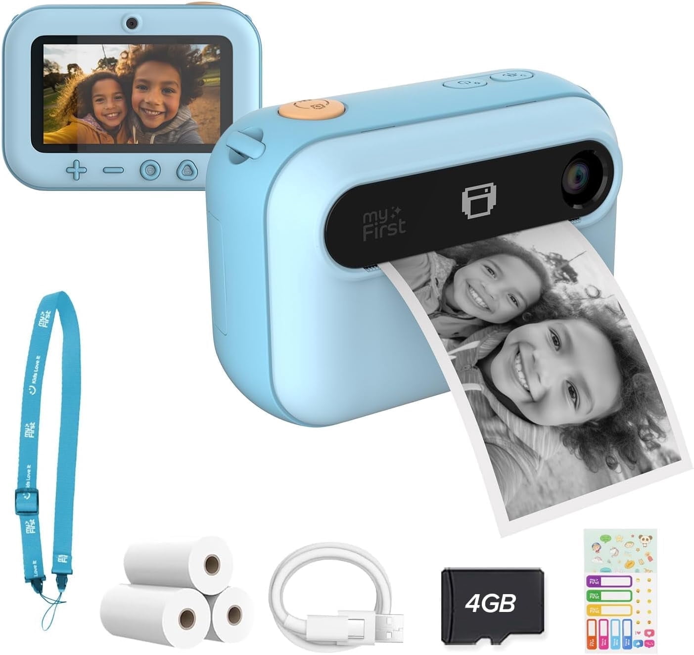 Kids Instant Print Camera - 16MP, 1080P Video for Preschool - Walmart ...