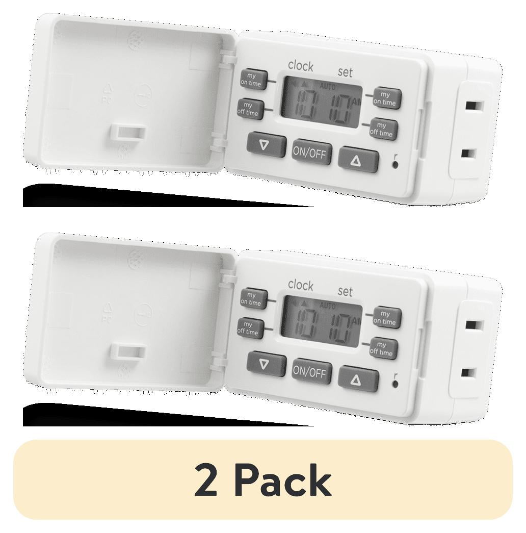 (2 pack) myTouchSmart Digital Fashion Timer, 1-Outlet Polarized, 2 ...