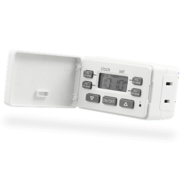 BN-LINK 7 Day Heavy Duty Digital Programmable Dual Outlet Timer - 2 ...