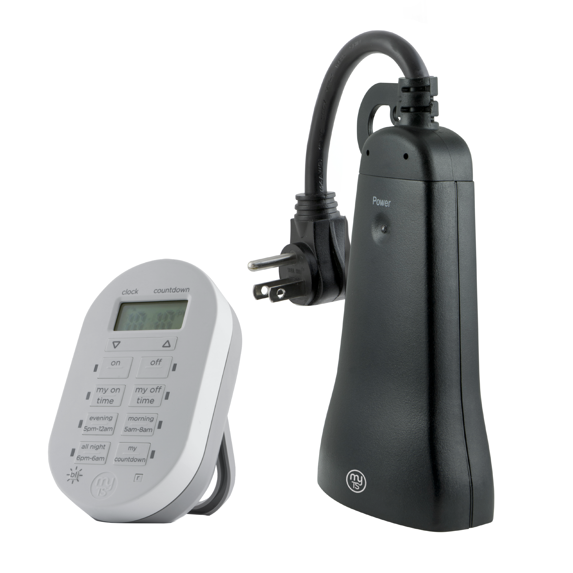 myTouchSmart Wireless Programmable Timer with Remote, 2-Outlet, 35167 ...