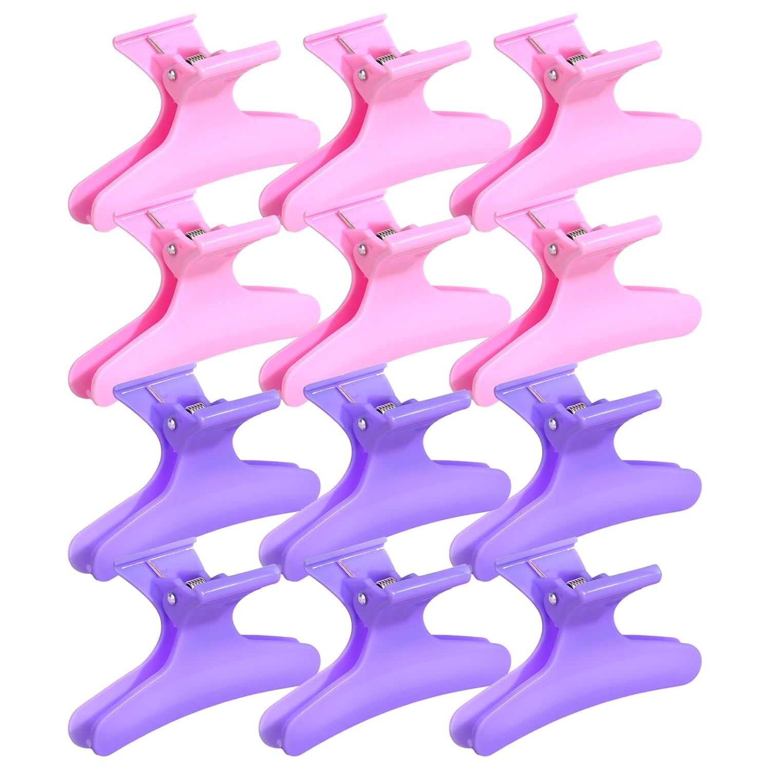 mygreen Purple Hot Pink Butterfly Hair Claw Clips for Styling ...