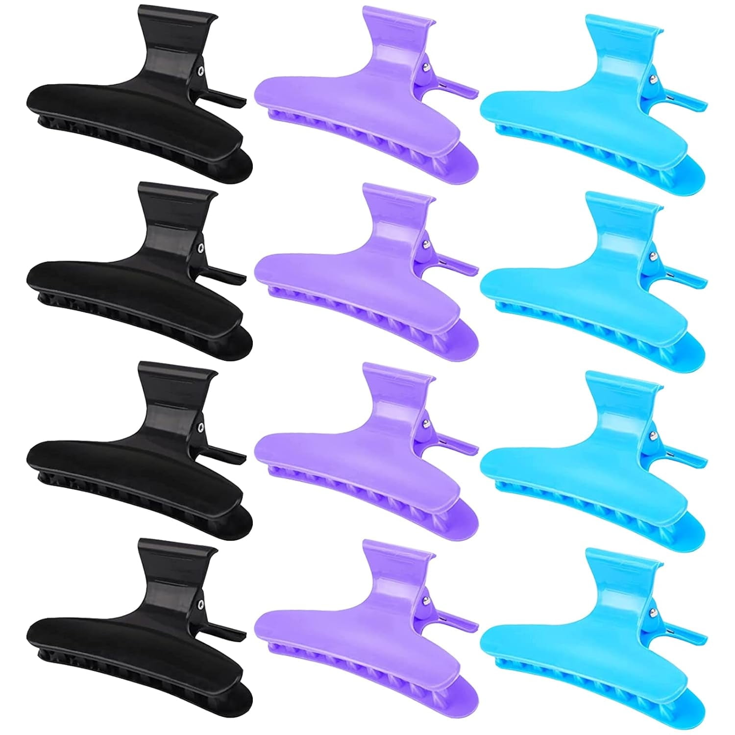 mygreen Purple Hot Pink Butterfly Hair Claw Clips for Styling ...
