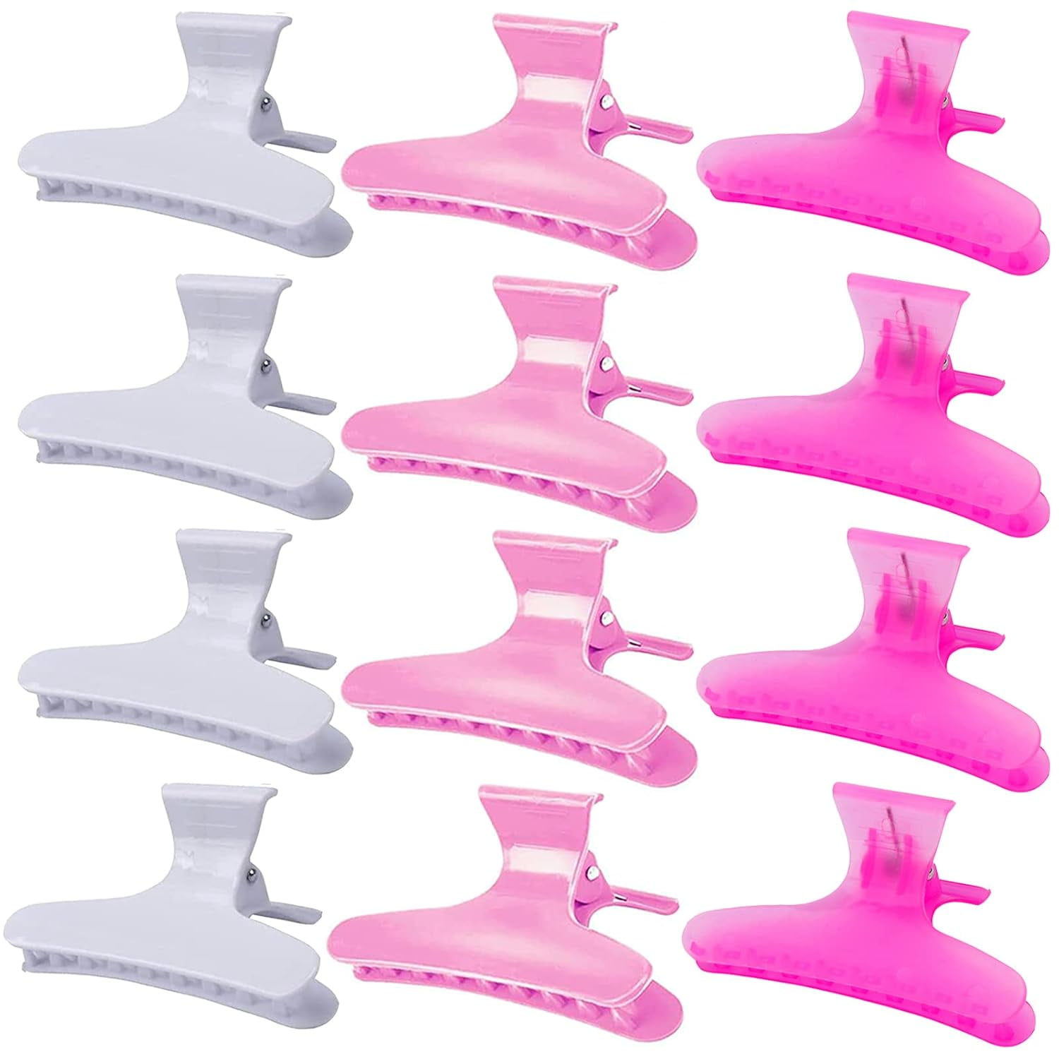 mygreen Purple Hot Pink Butterfly Hair Claw Clips for Styling ...