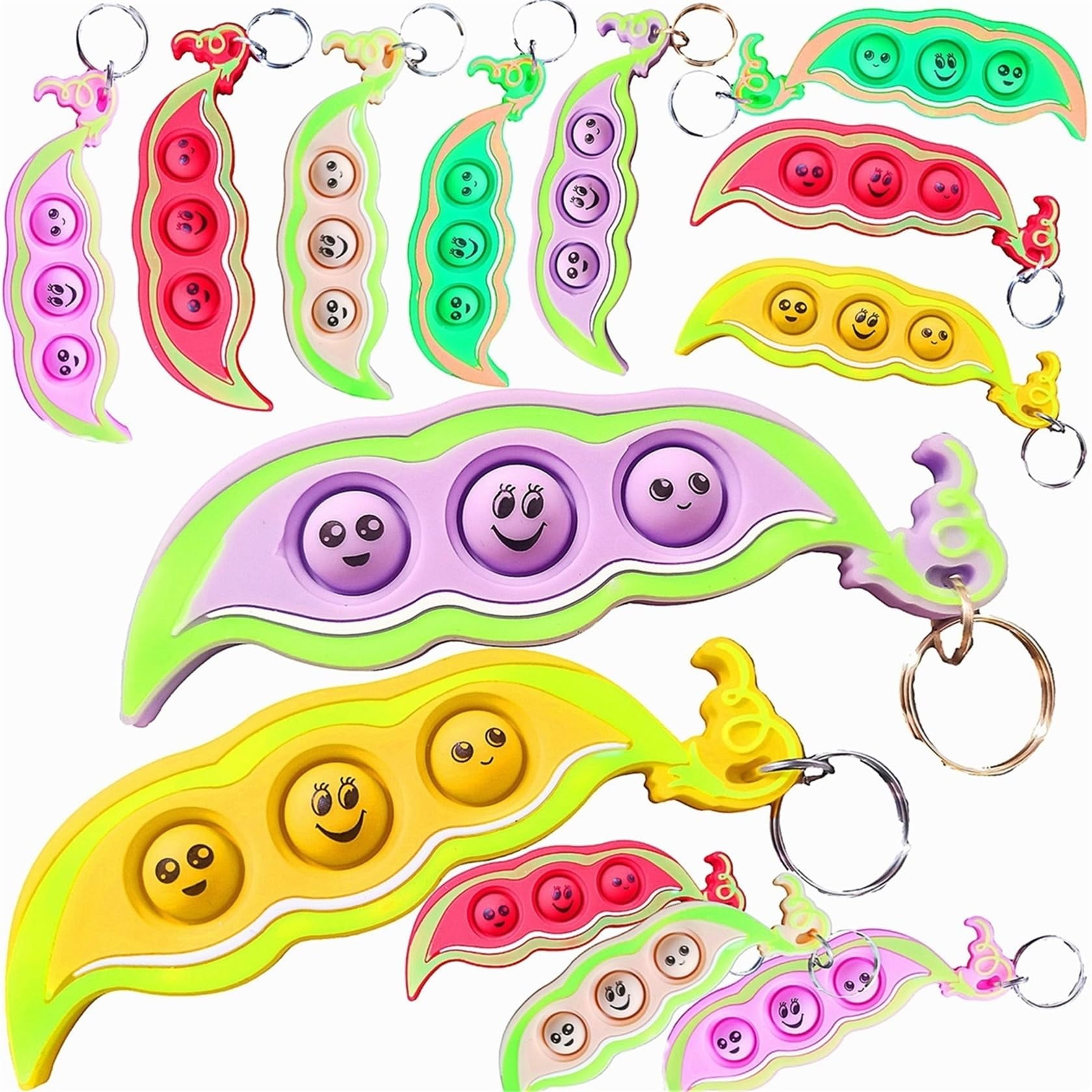 mypush popo 24 Packs Small Students Gifts Bulk Pea Pods Party Favors ...