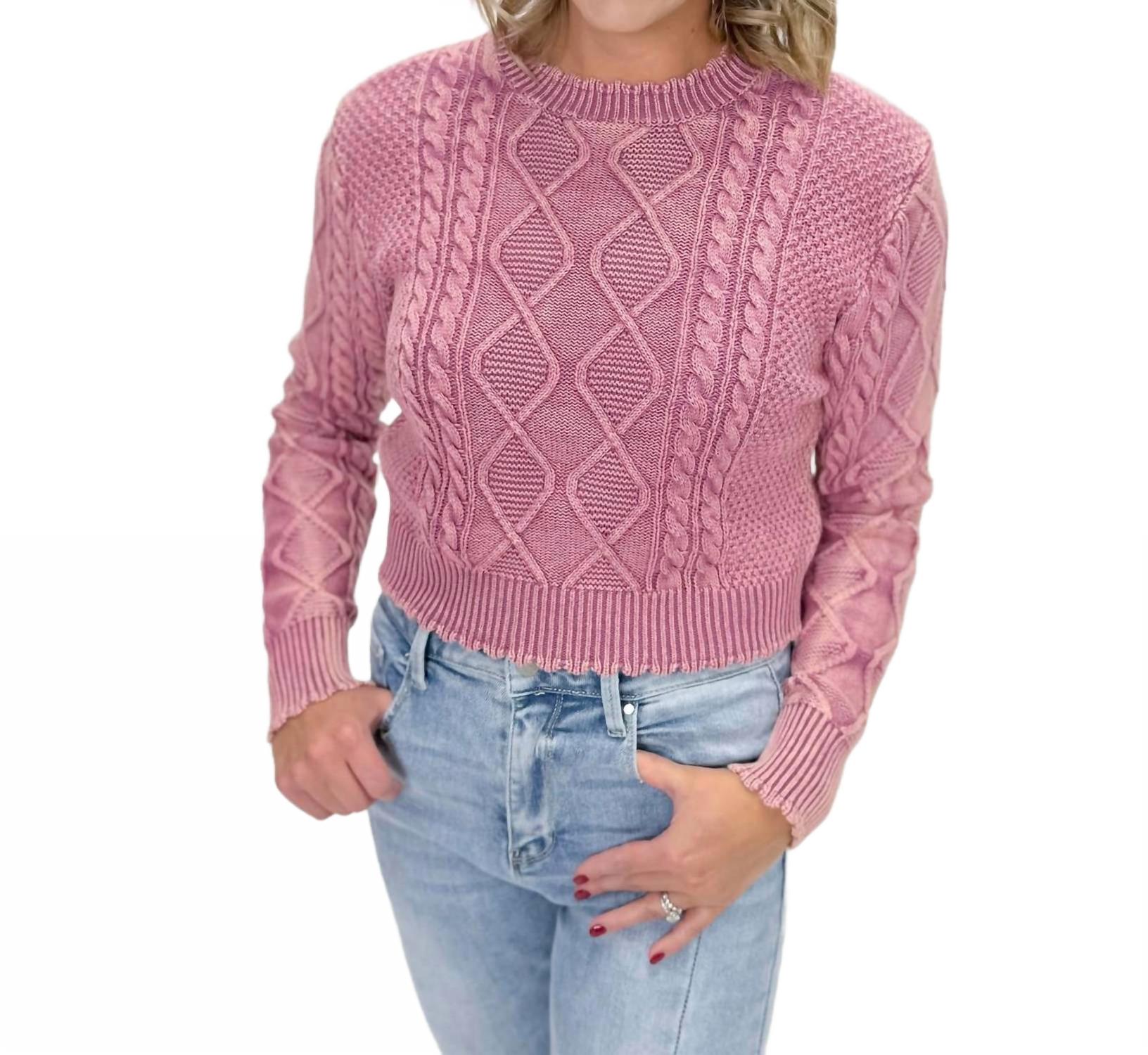 Mystree Shannon Cropped Sweater - Walmart.com