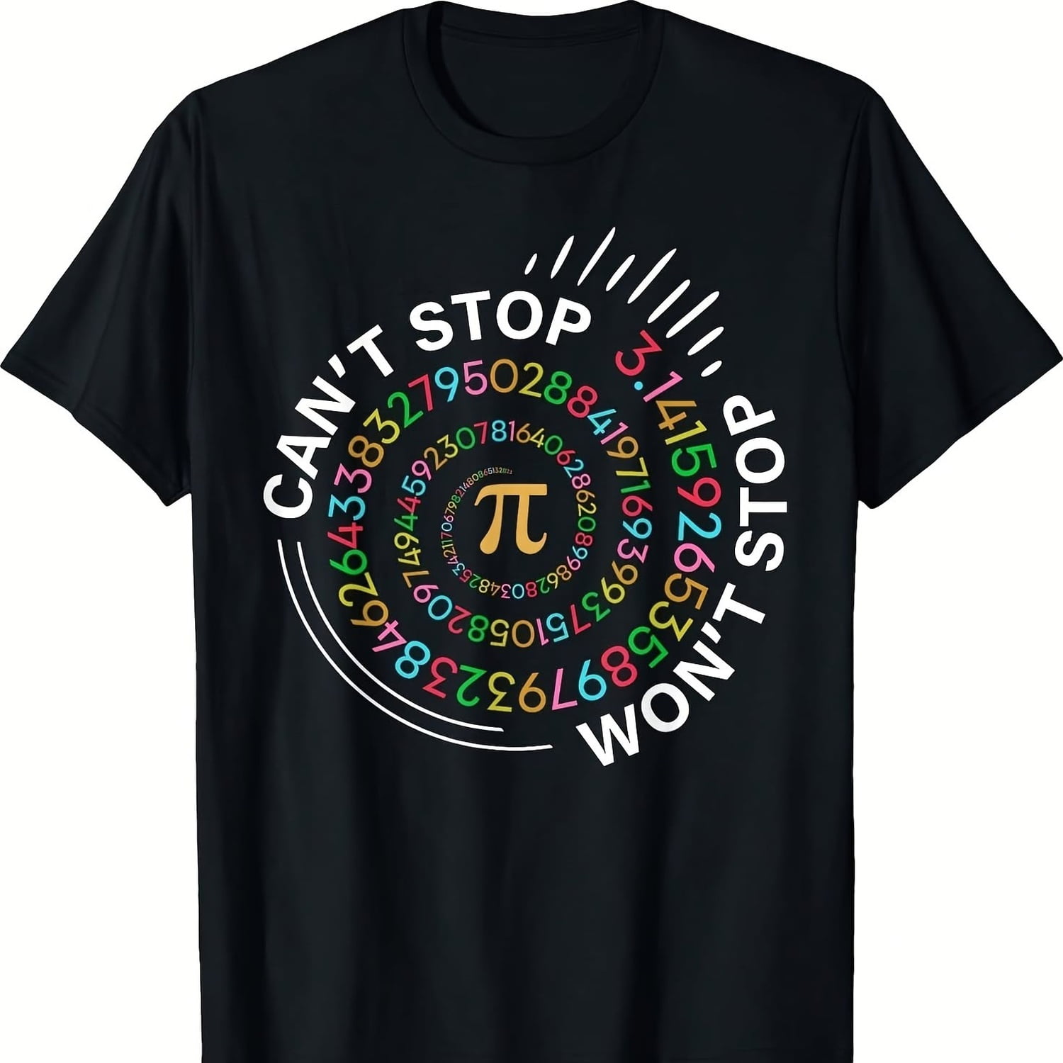 n't Stop Pi Won't Stop Happy Pi Day 3.14 Math Teas T-ShirtMade From Pm ...