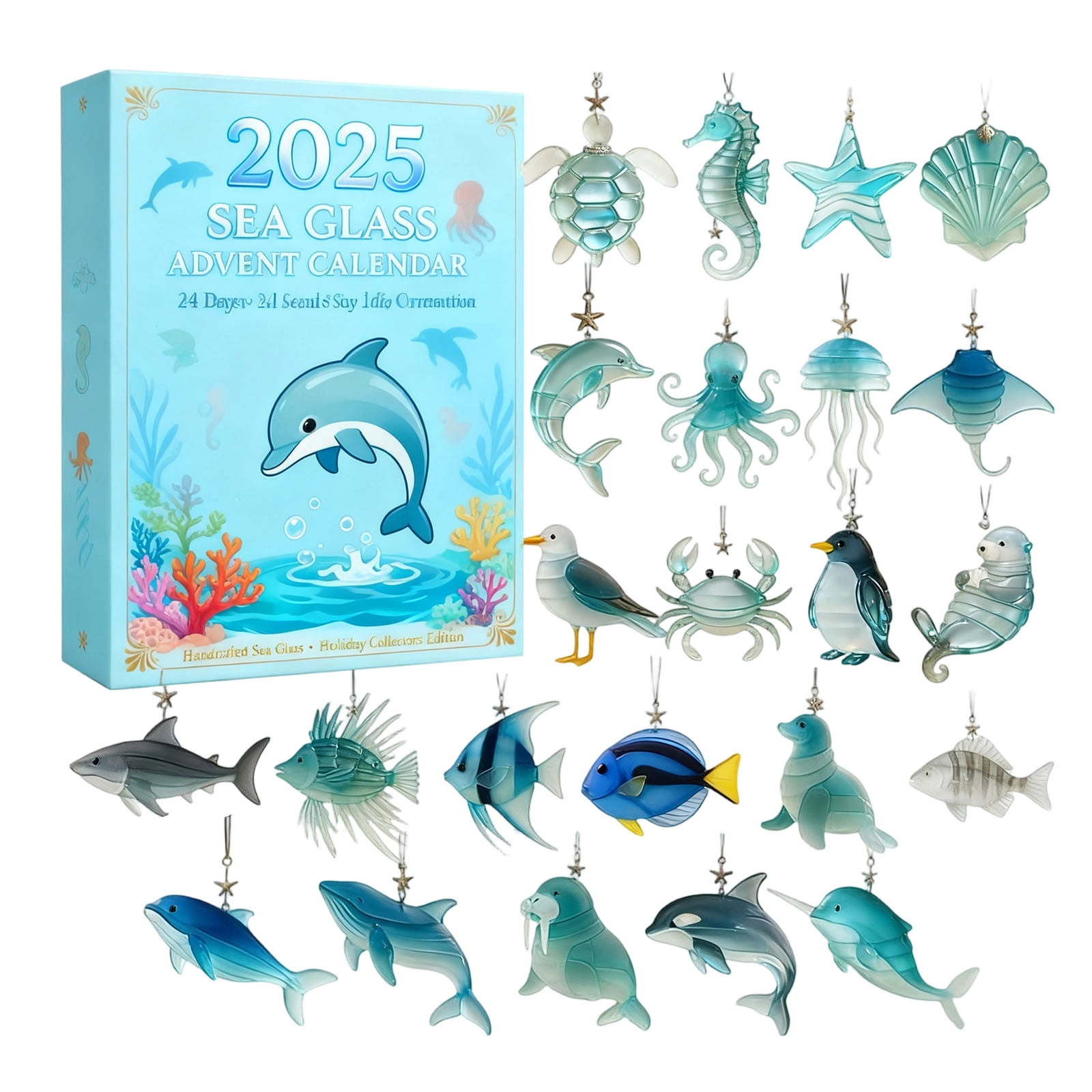 Seaglass Advent Calendar 2025 Sea Glass Marine Life Advent Calendars ...