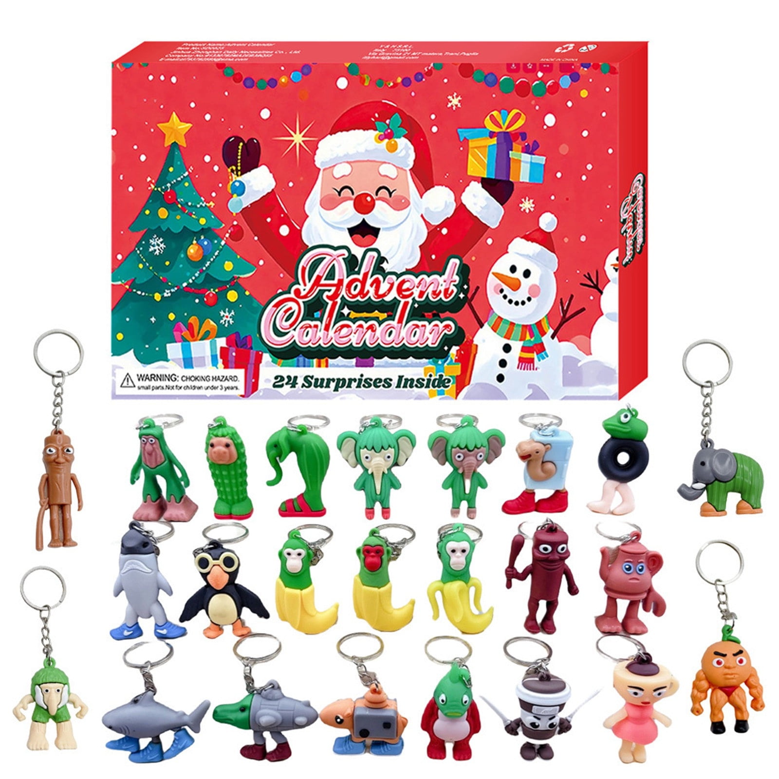 nTRIUQJ Classic Chinese Mythology Keychain Advent Calendar Christmas ...