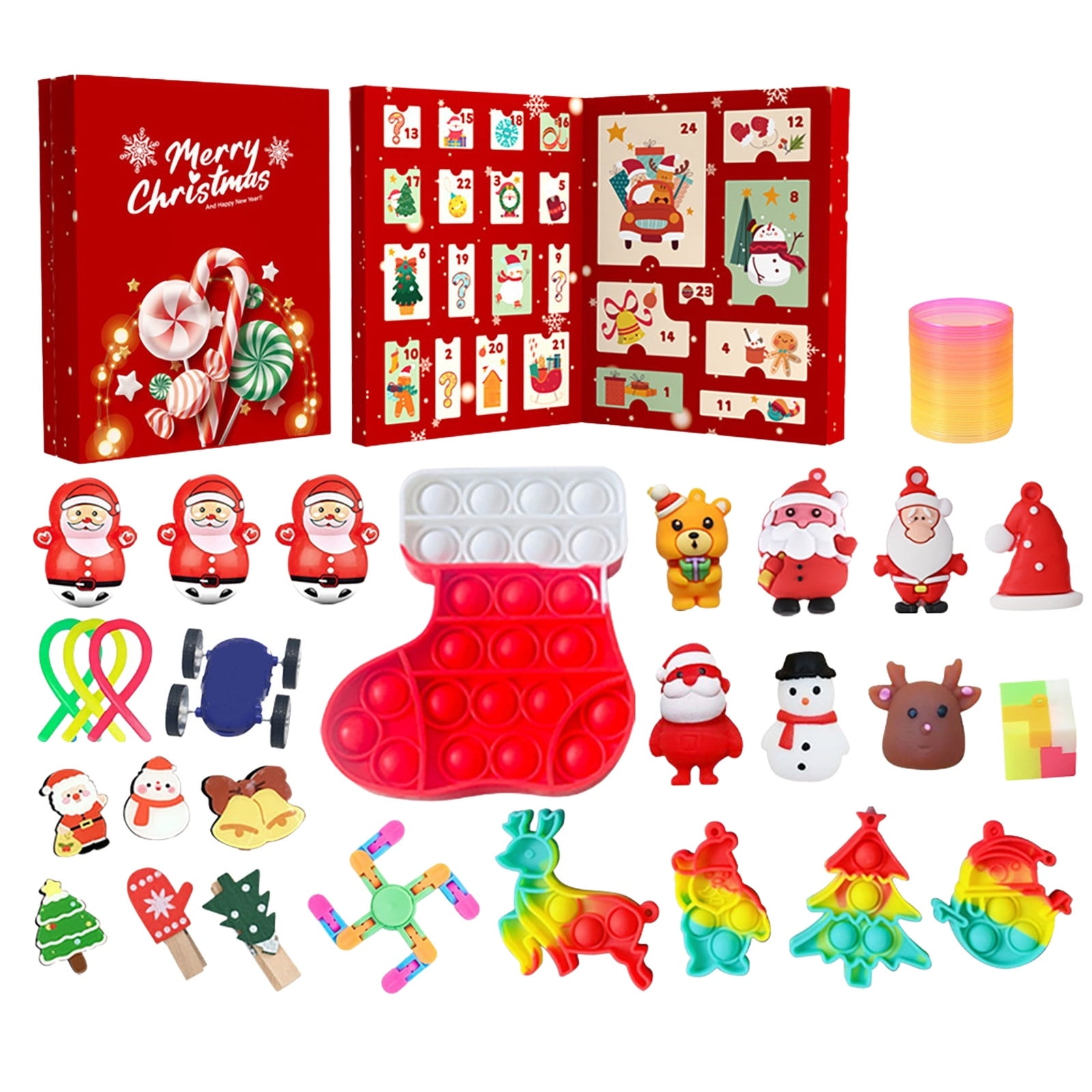 nTRIUQJ Countdown Tear Surprise Advent Calendar Interactive Holiday ...