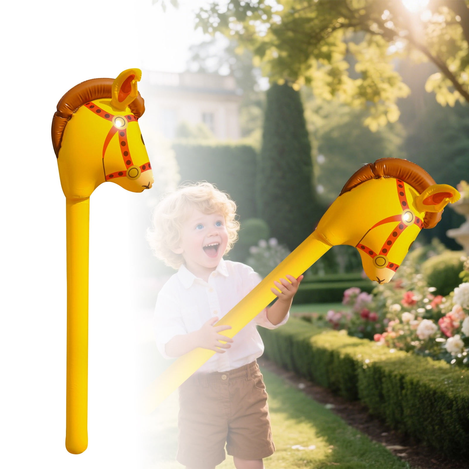 nTRIUQJ Inflatable Gunhorse Western Cowboy Theme Novelty Toy for ...