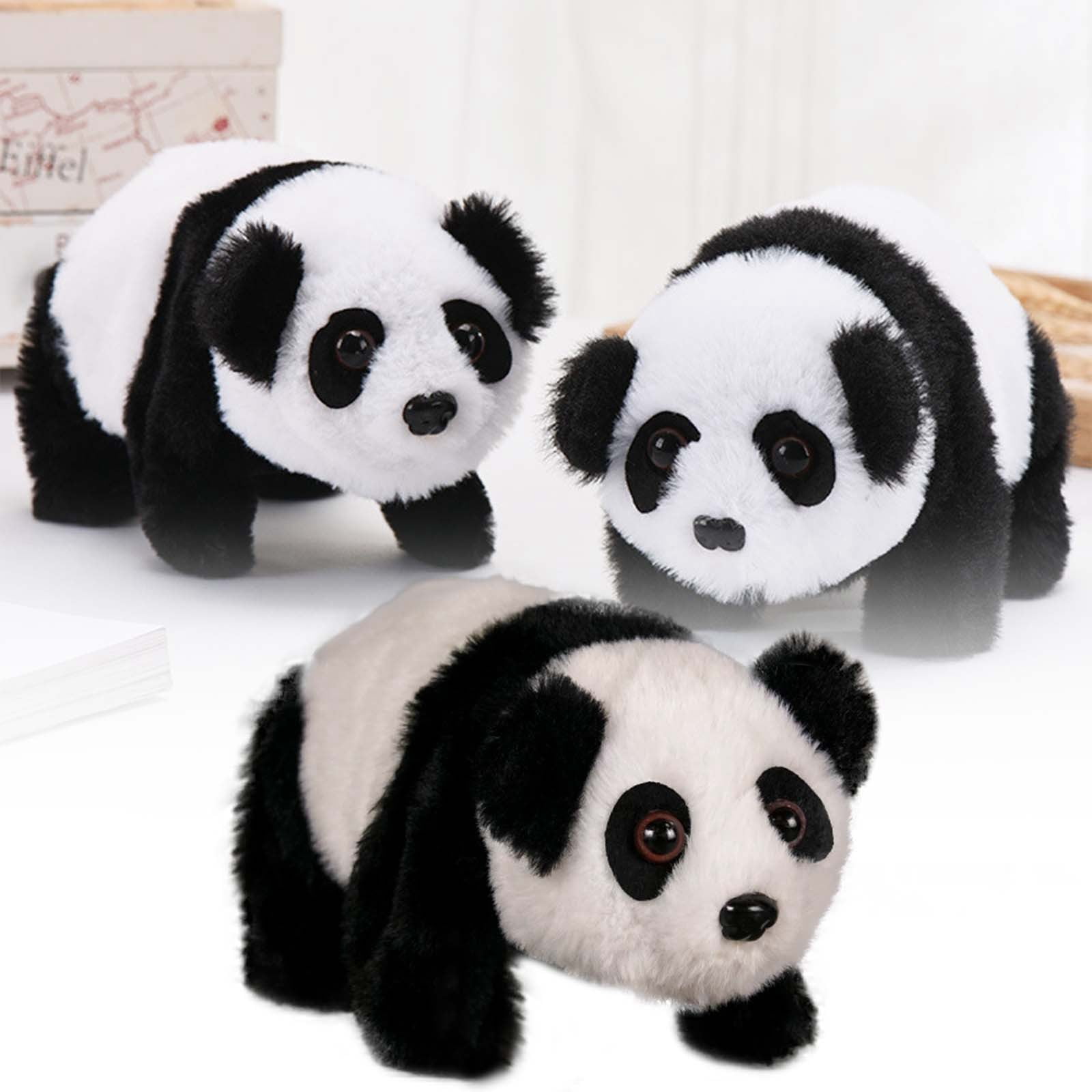 nTRIUQJ Toys My Realistic Panda Can Walk Talk Interactive Stuffed ...