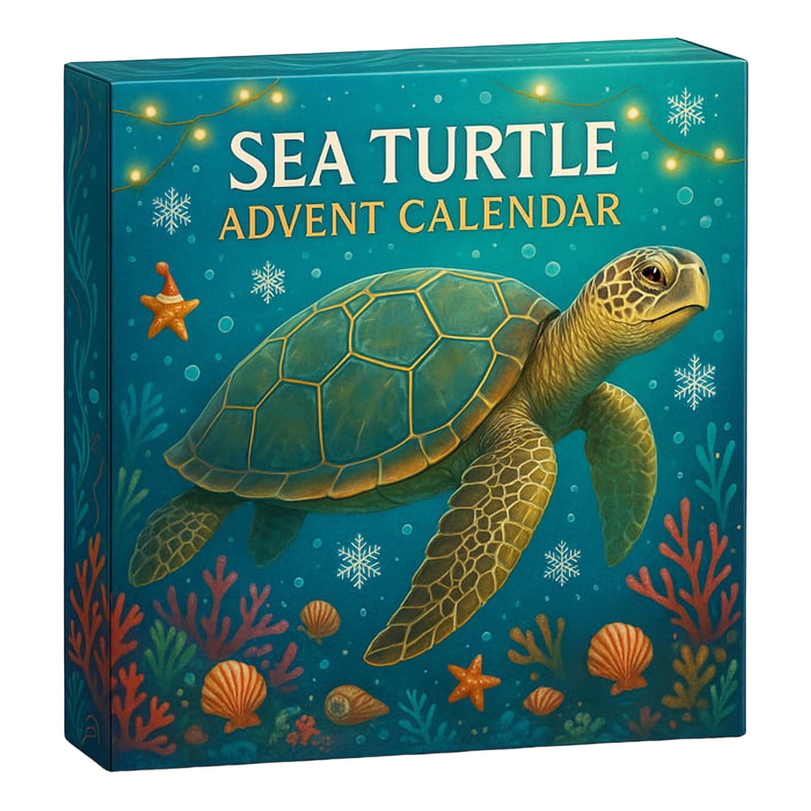 nTRIUQJ Sea Turtle Advent Calendar, 24 Adorable Sea Turtle Decorations ...