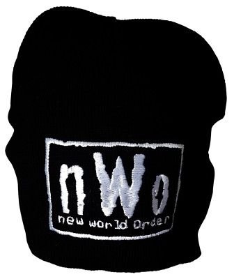 nWo New World Order White Logo WCW Beanie Cap Hat NEW - Walmart.com