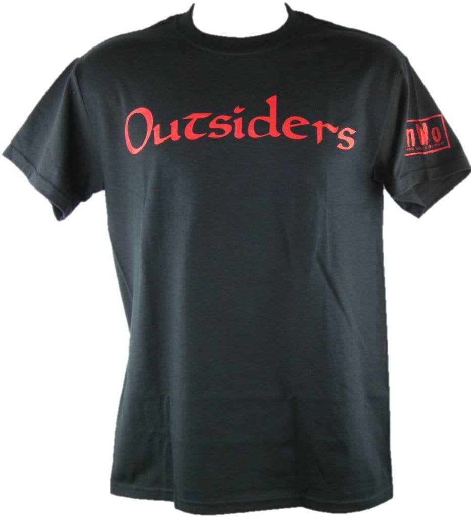 nWo Outsiders Red Logo Kevin Nash Scott Hall WCW Mens T-shirt 4XL ...