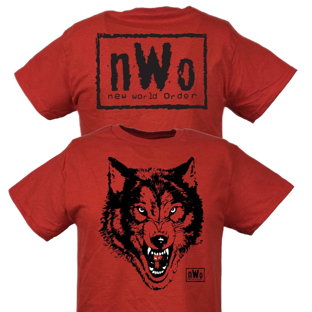 nWo Red Wolfpack Graphic Tee New World Order Wolfpac Mens T-shirt L ...