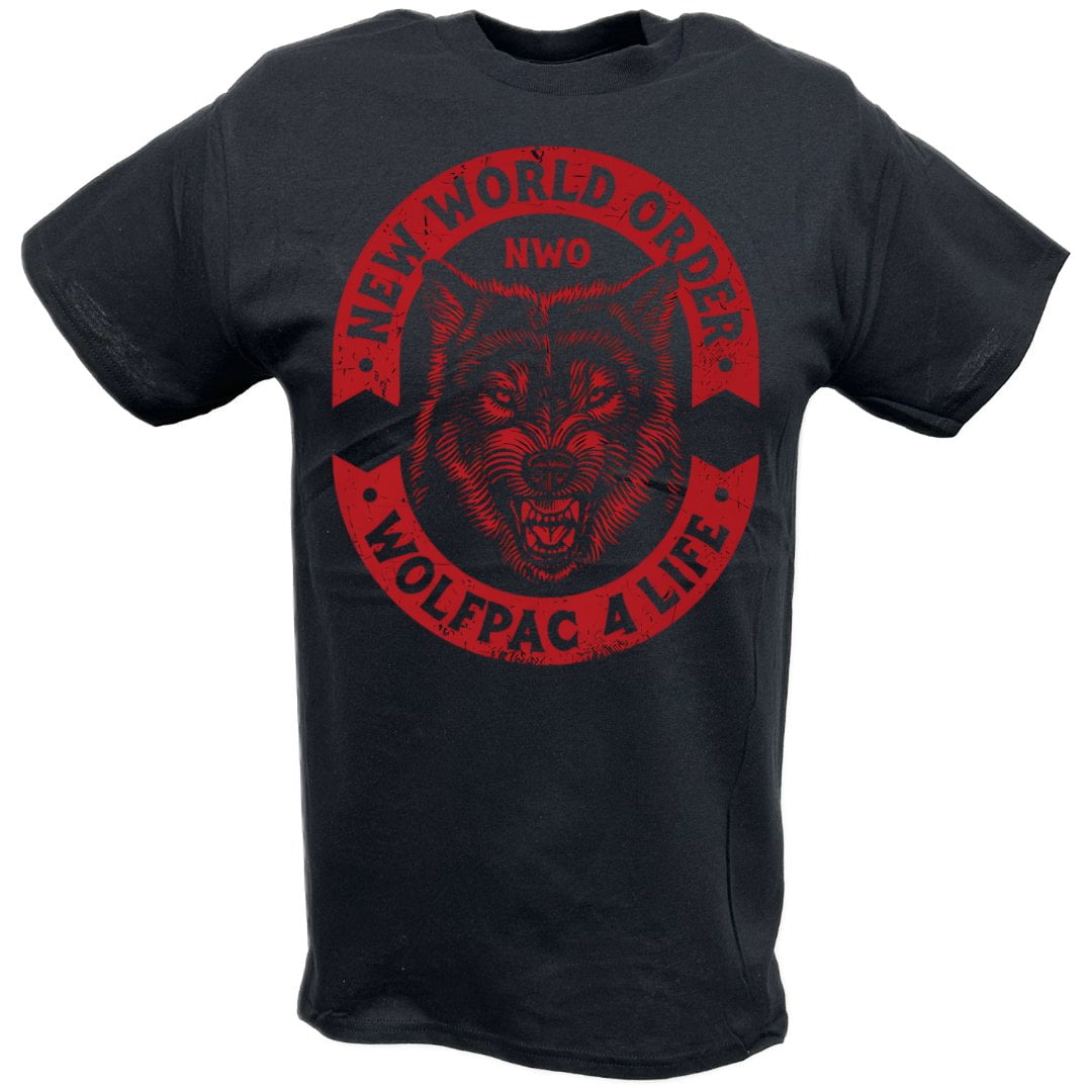 nWo Wolfpac 4 Life Red Logo New World Order T-shirt - Walmart.com