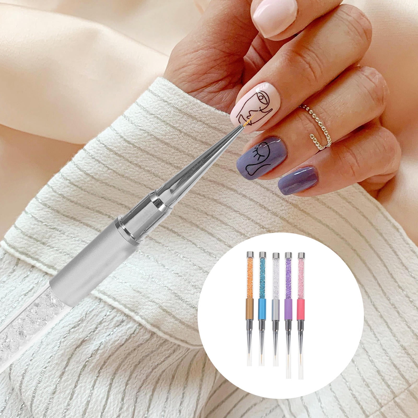 nail art drawing pen for manicure with abs material assorted color ...