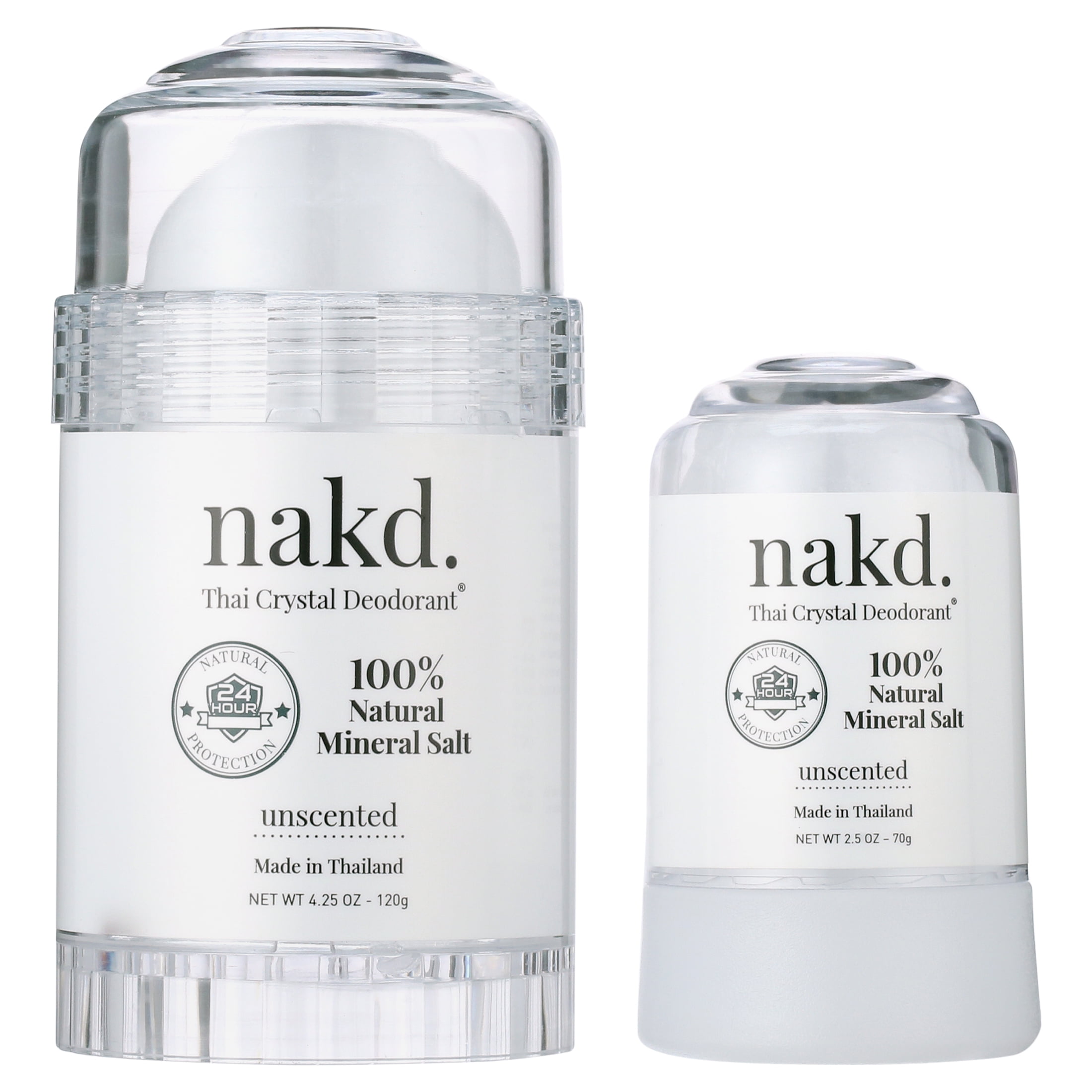 "nakd. Thai Crystal Deodorant, Natural Mineral Salt, Aluminum-Free, 4. ...
