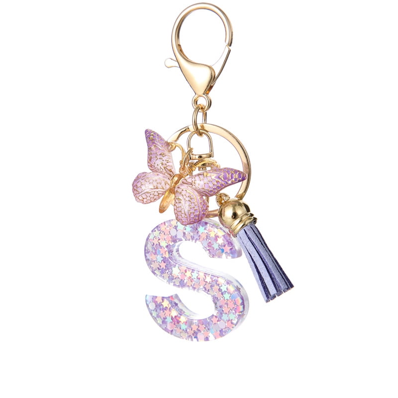 name keychain,Cute keychain - Letter Keychain for Backpack Charms ...