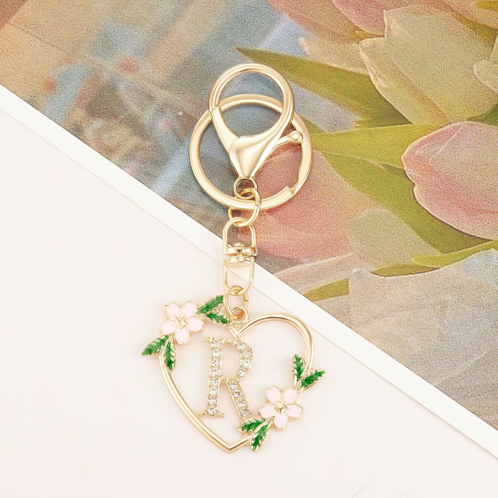 name keychain,letter keychain,keychains for women Initial 26 Letters A ...