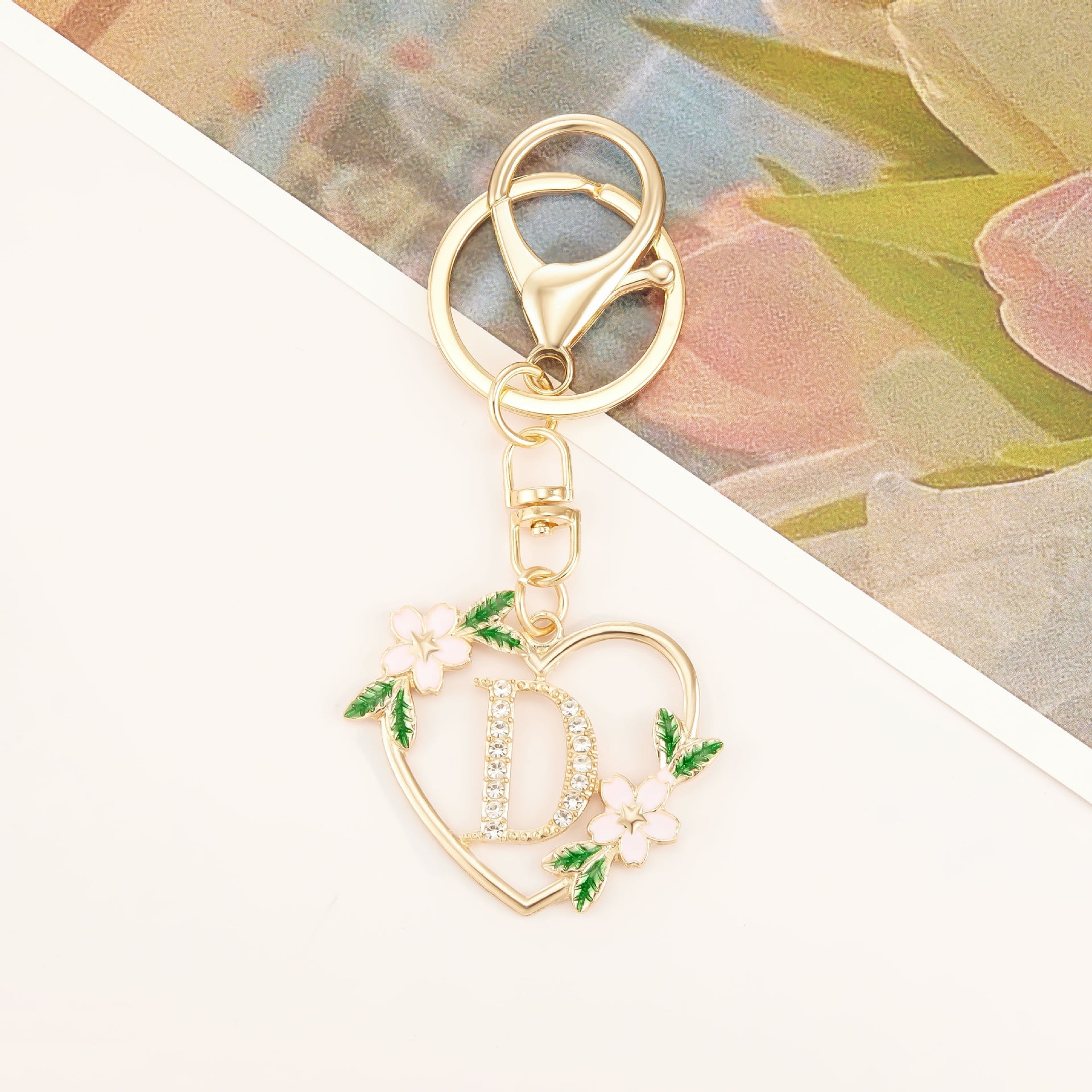 name keychain,letter keychain,keychains for women Initial 26 Letters A ...