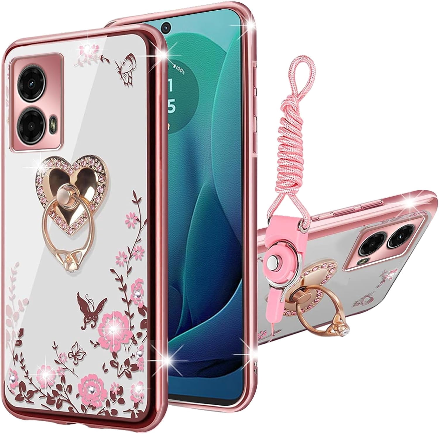 nancheng Phone Case for Motorola Moto G 5G 2024, Soft TPU Cover with ...