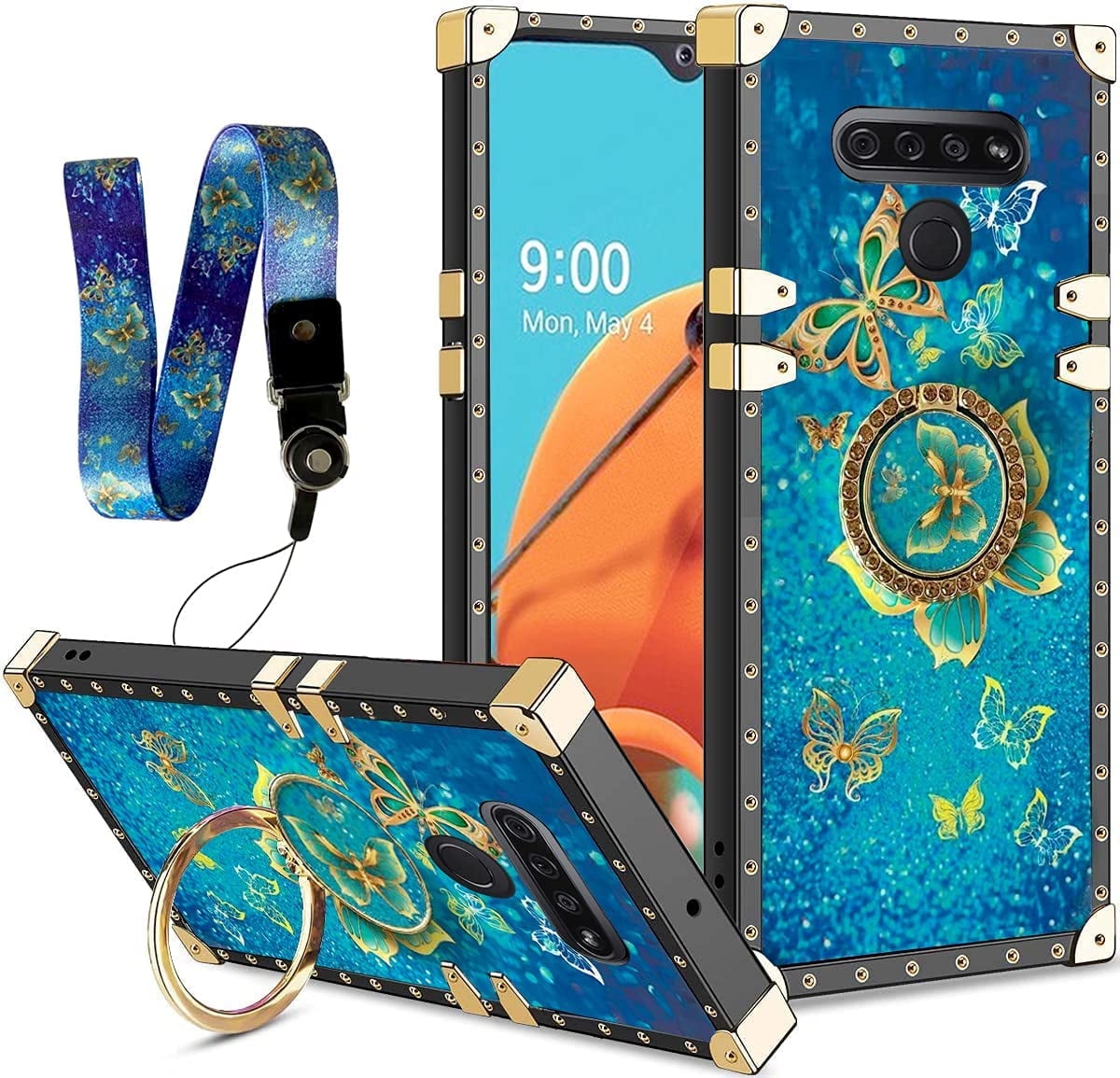 nancheng for LG K51 / LG Q51 / LG Reflect Case Girls Women Cute Blue ...