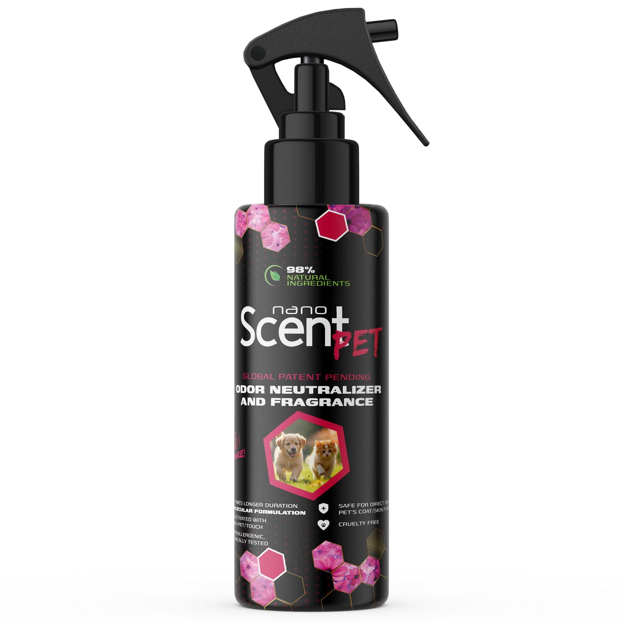 nanoSCENT PET Odor Neutralizing Pet Freshening Spray, Nano-Activated ...