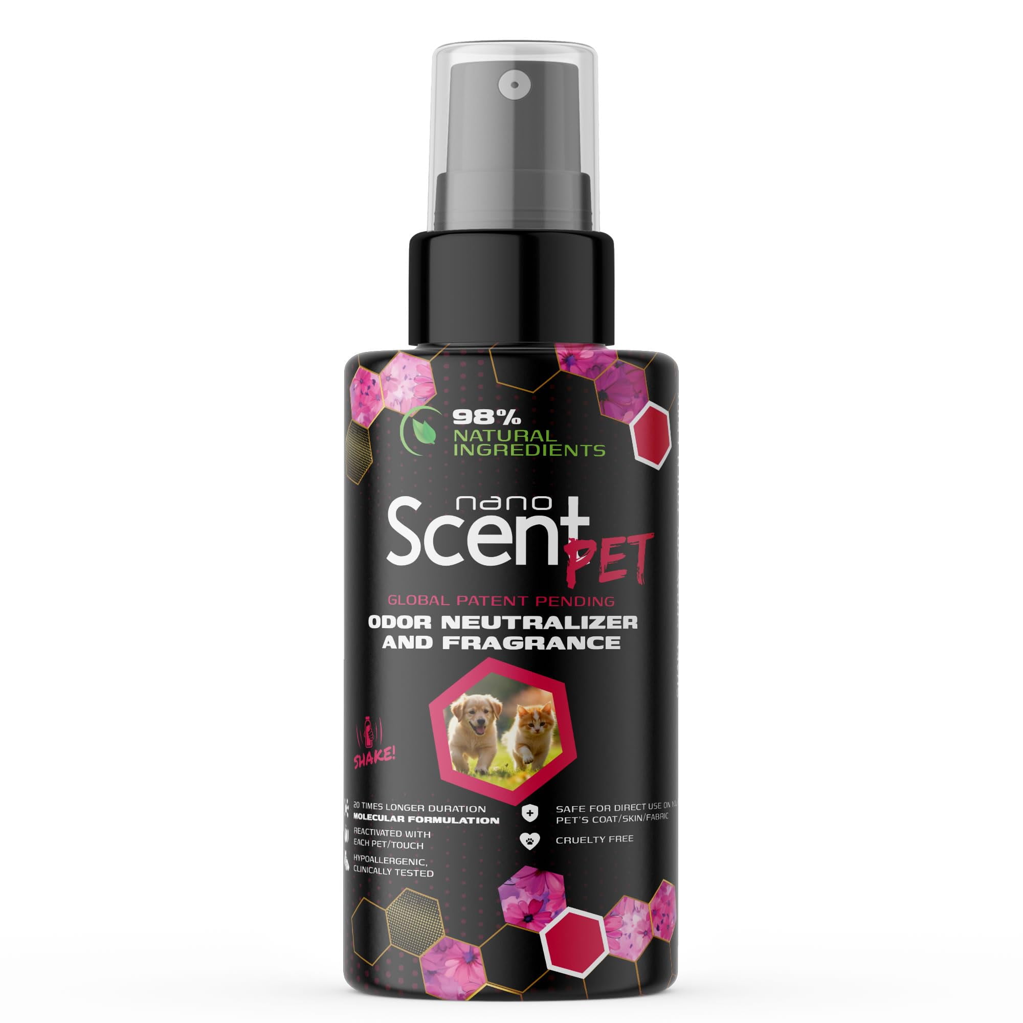 nanoSCENT PET Odor Neutralizing Pet Freshening Spray, Nano-Activated ...
