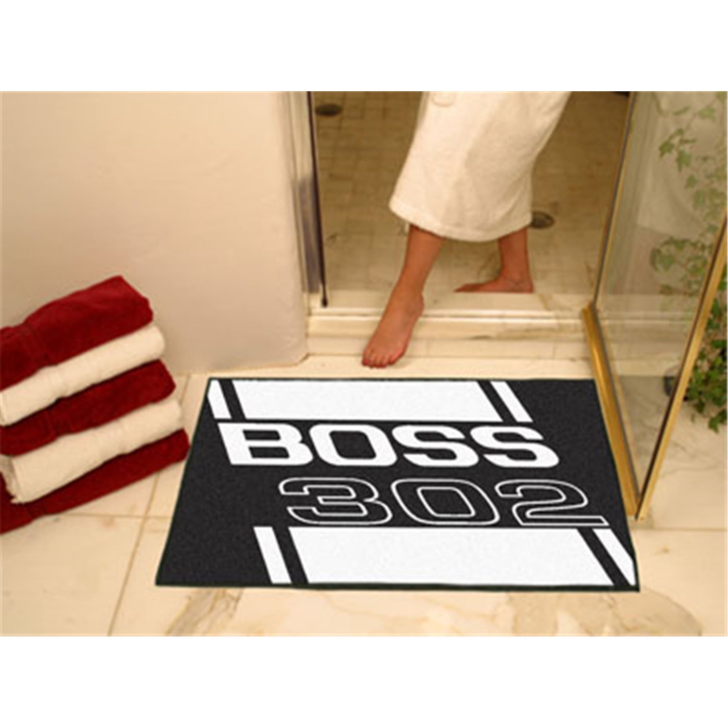 nascar ford - boss 302 all-star mat, 34" x 45"/small, black - Walmart.com