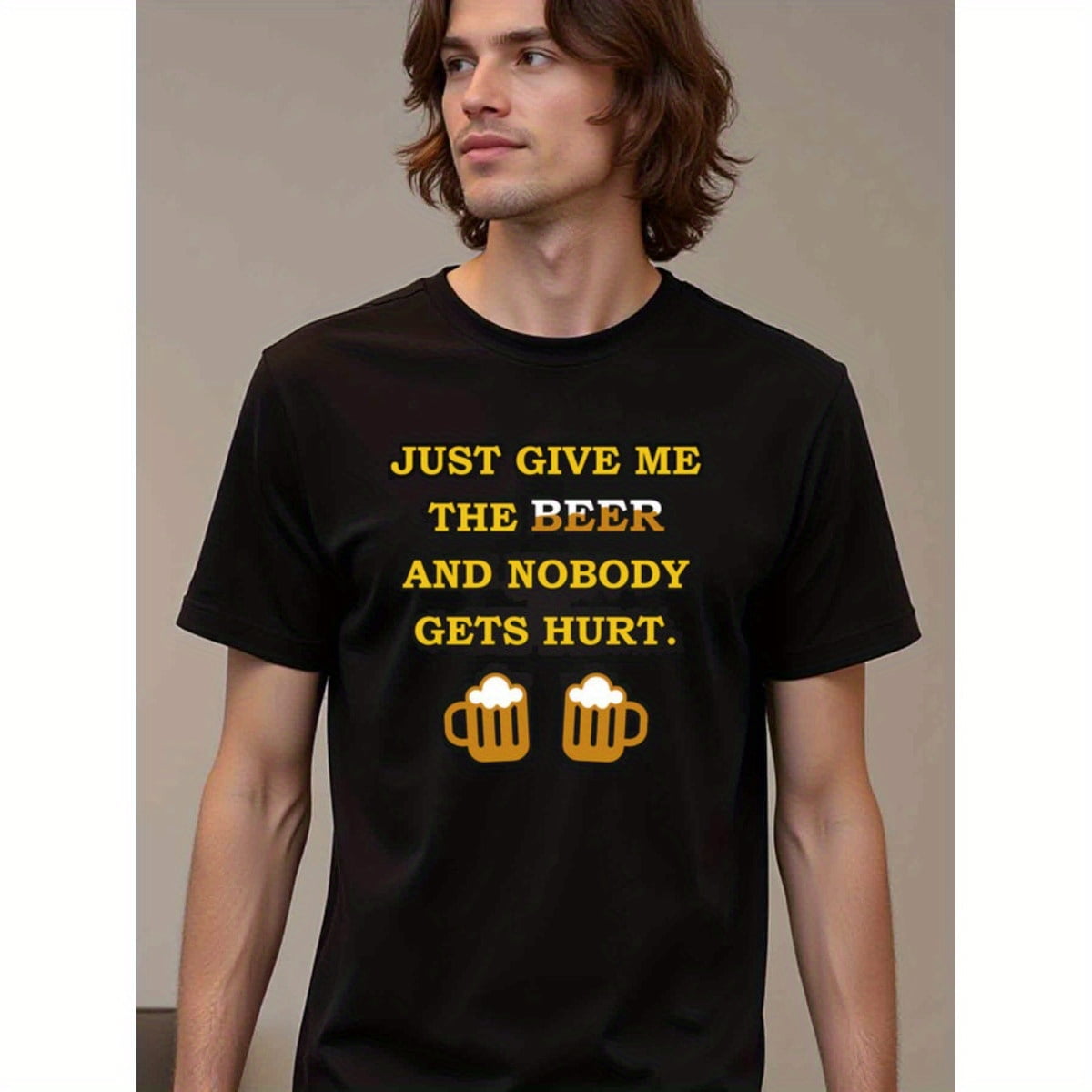 natee local warehouse clearance Beer Lovers Tee: Just Give Me Beer ...