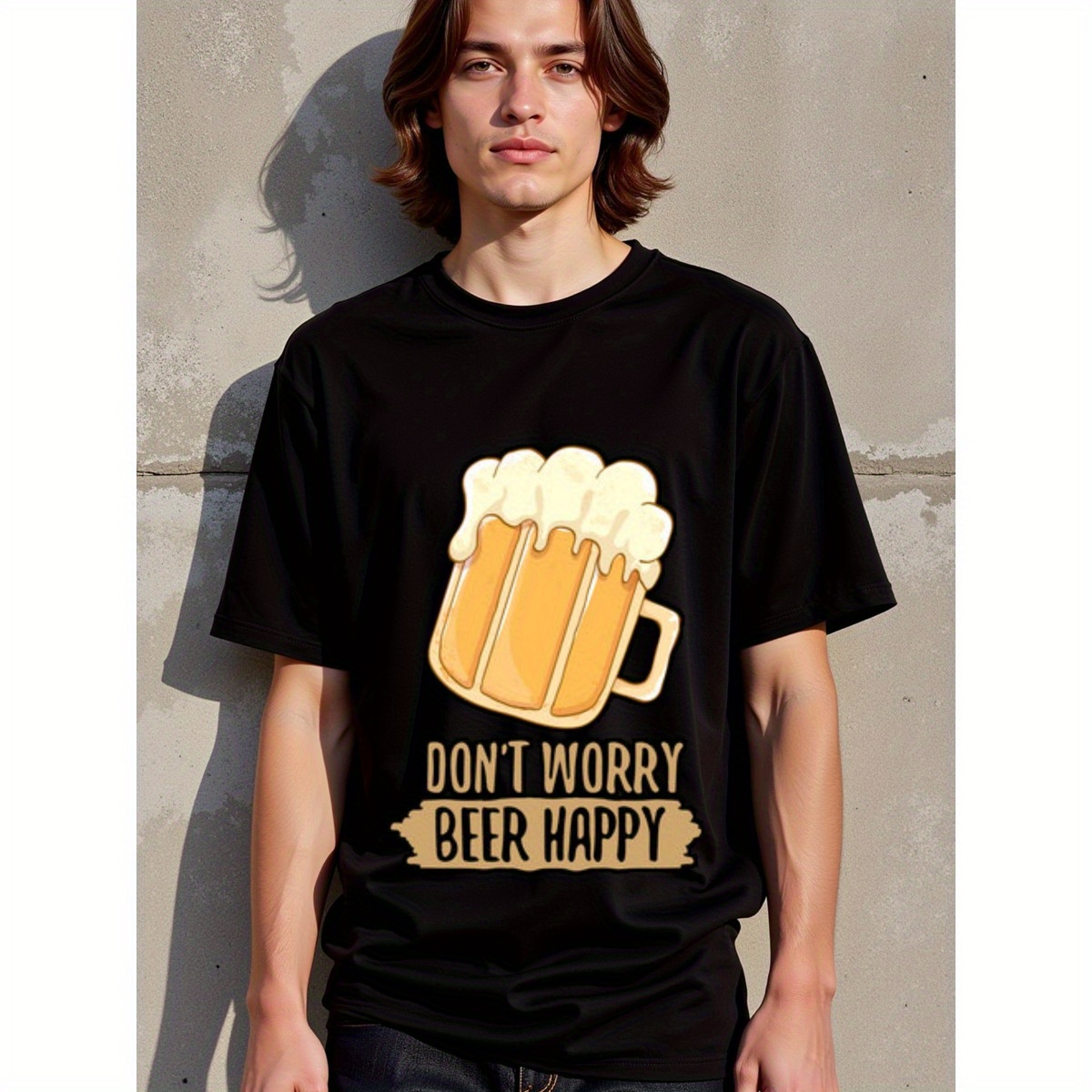 natee local warehouse clearance Beer Lovers Tee: Don't Worry, Beer ...