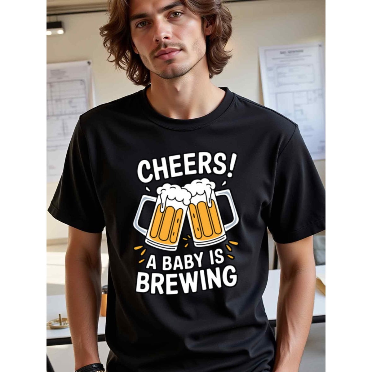 natee local warehouse clearance Cheers! a Baby Is Brewing - Funny Beer ...